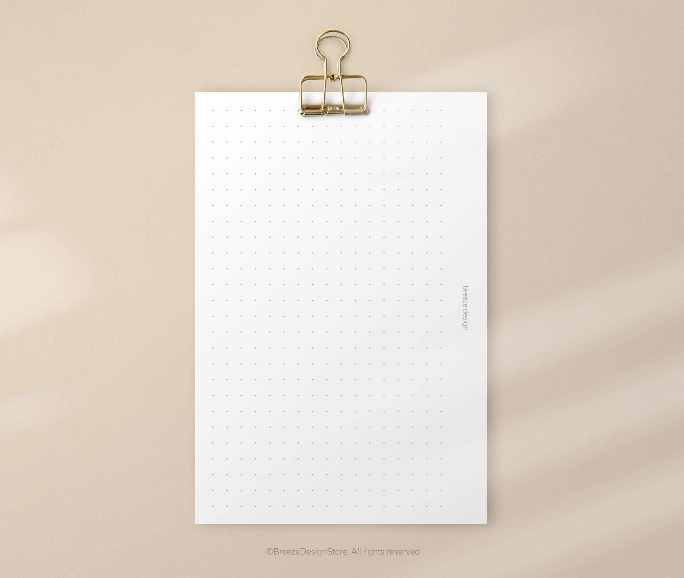 Dotted Note Paper Printable | Pocket Dotted Paper, Dotted Notes ...