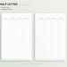 Undated Monthly Planner Printable Half Letter Monthly, Month on Two ...