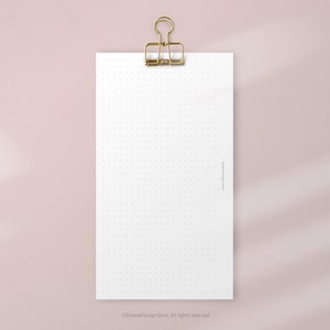 Dotted Note Paper Printable Personal Dotted Paper, Dotted Notes ...