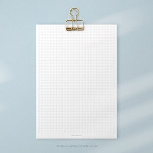 Grid Note Paper Printable A4 & Letter Grid Paper, Grid Notes, Writing ...