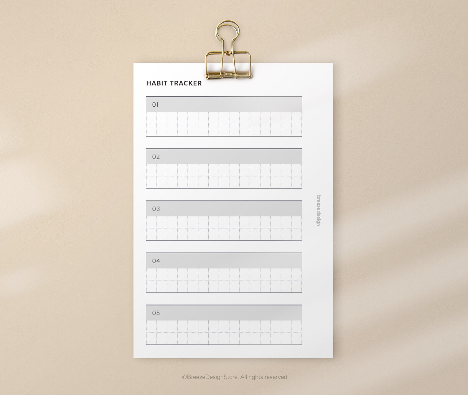 30 Day Habit Tracker Printable Pocket Habit Tracker, Goal Tracker ...