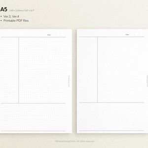 Cornell Note Paper Printable | A5 Cornell Paper, Cornell Notes, Writing ...