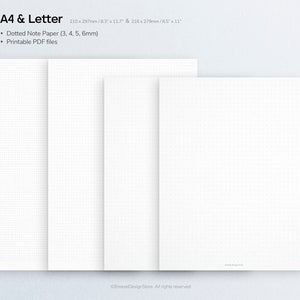 Note Paper Bundle Printable A4&letter Paper Bundle, Note Bundle ...
