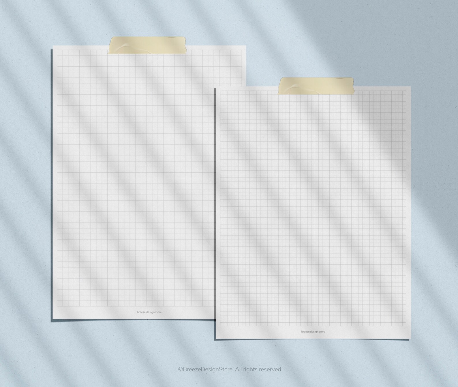 Grid Note Paper Printable A4 & Letter Grid Paper, Grid Notes, Writing ...