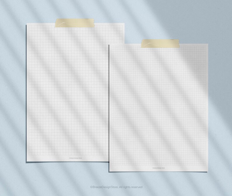 Grid Note Paper Printable A4 & Letter Grid Paper Grid - Etsy