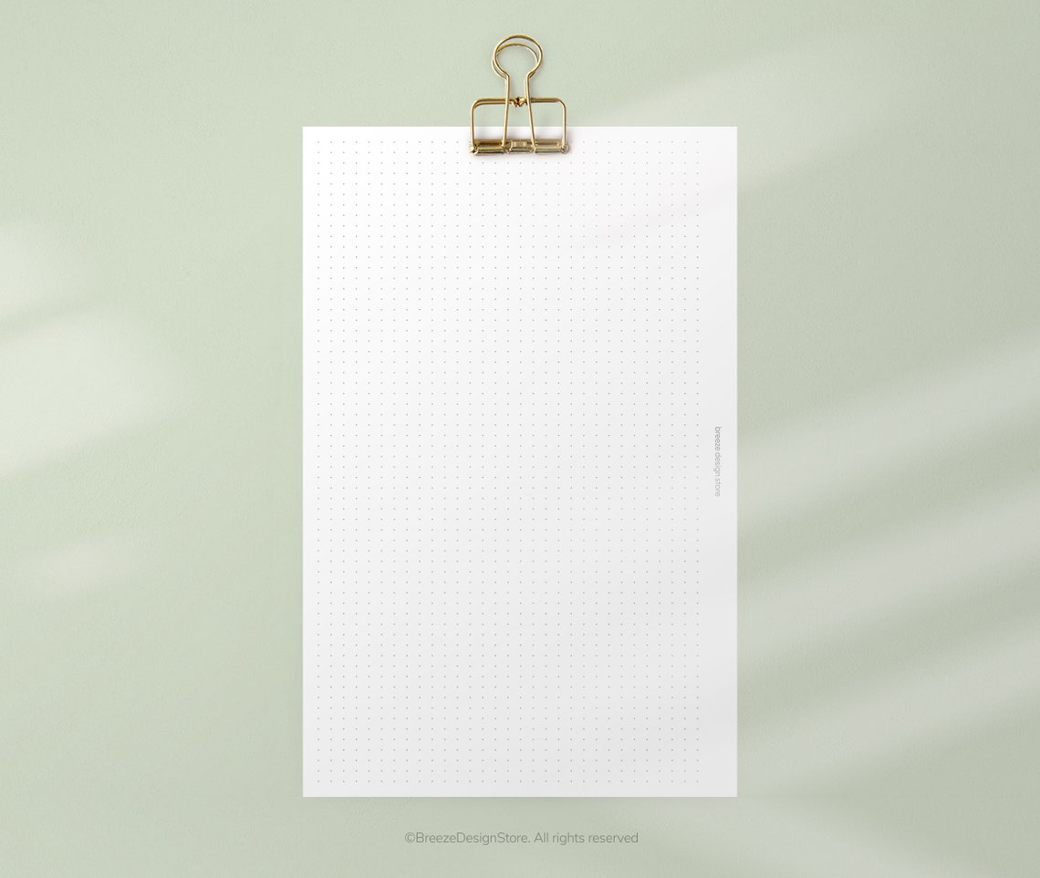 Dotted Note Paper Printable | Half Letter Dotted Paper, Dotted Notes ...