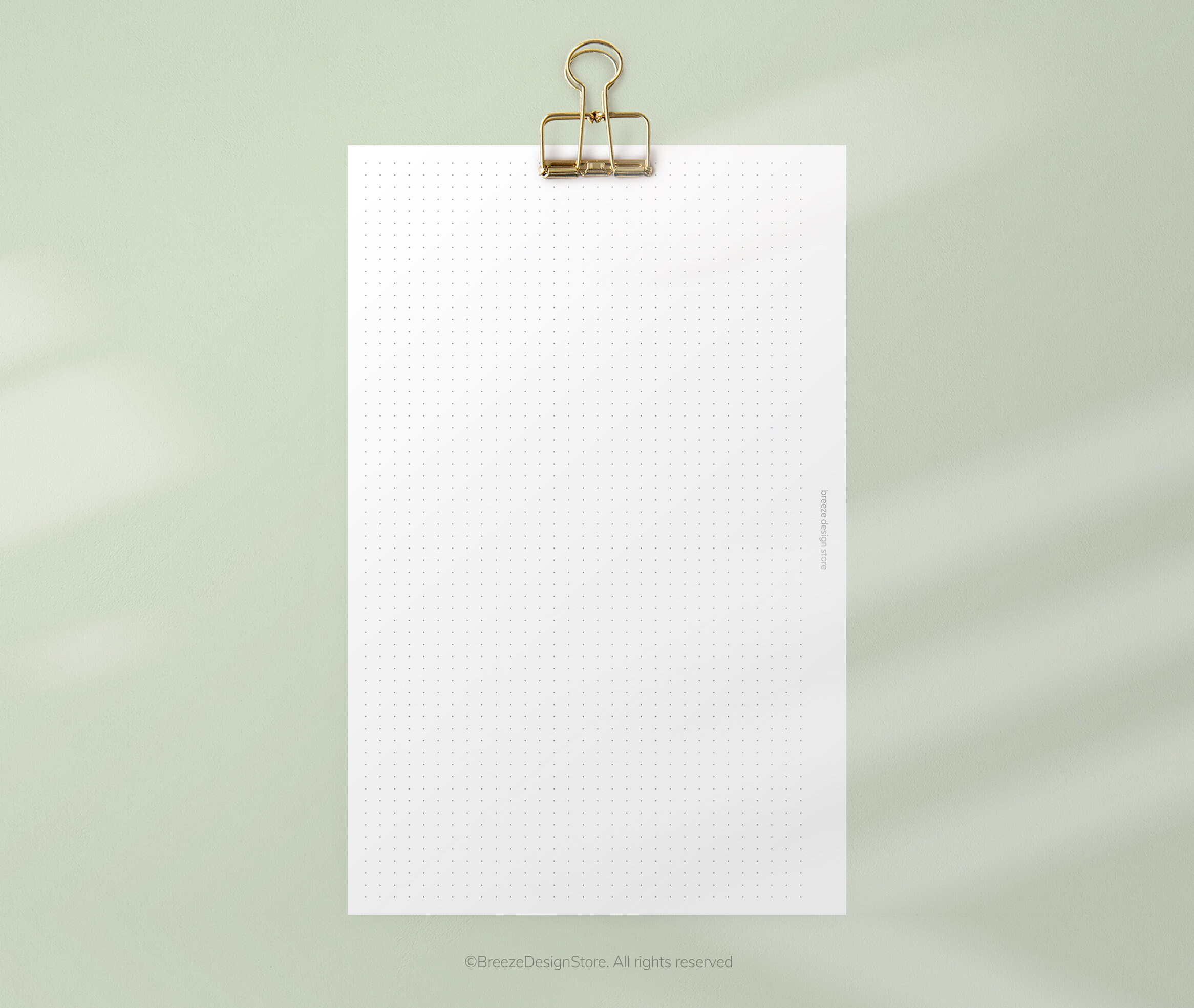 Dotted Note Paper Printable Half Letter Dotted Paper, Dotted Notes ...