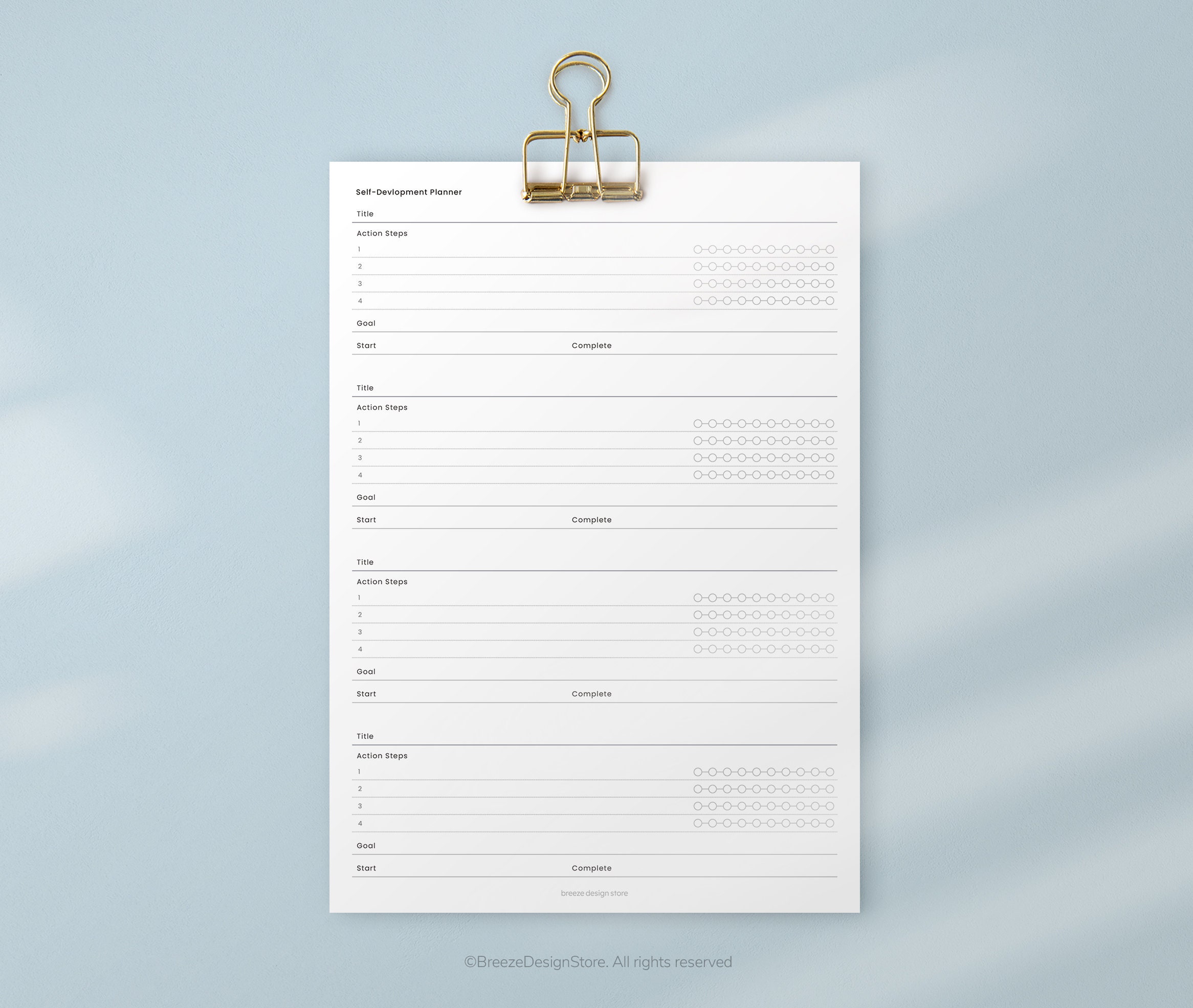 Self-development Planner Printable A4&letter - Etsy
