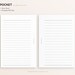 Lined Note Paper Printable Pocket Lined Paper Lined Notes - Etsy