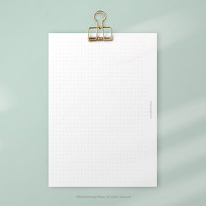 Dotted Note Paper Printable | Personal Wide Dotted Paper, Writing Paper ...