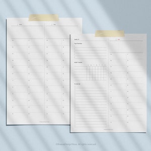 Undated Weekly Planner Printable | A4&letter Weekly Printable, With ...