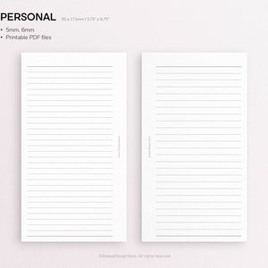 Lined Note Paper Printable | Personal Lined Paper, Lined Notes, Writing ...