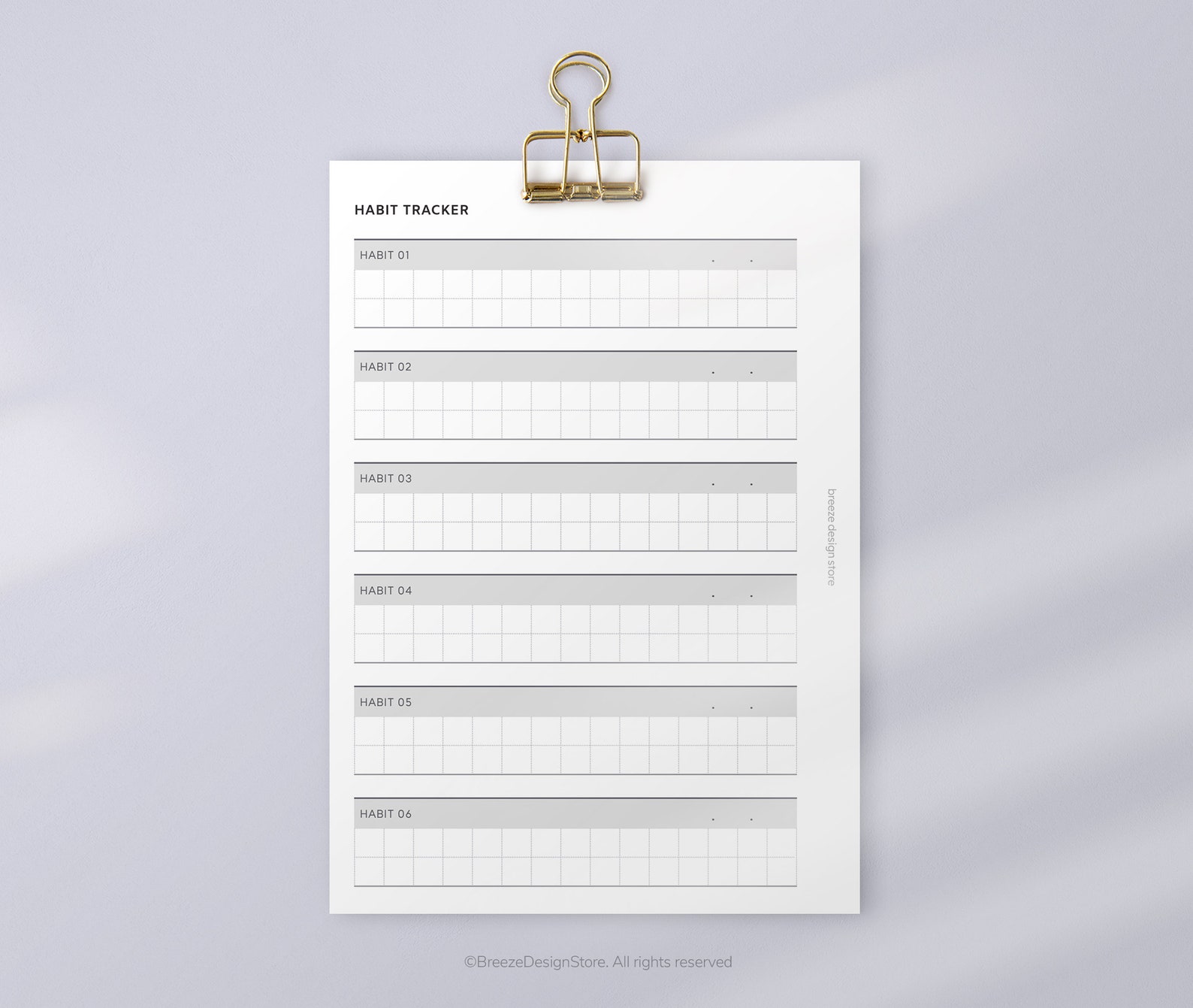 30 Day Habit Tracker Printable A6 Habit Tracker, Goal Tracker, Routine ...