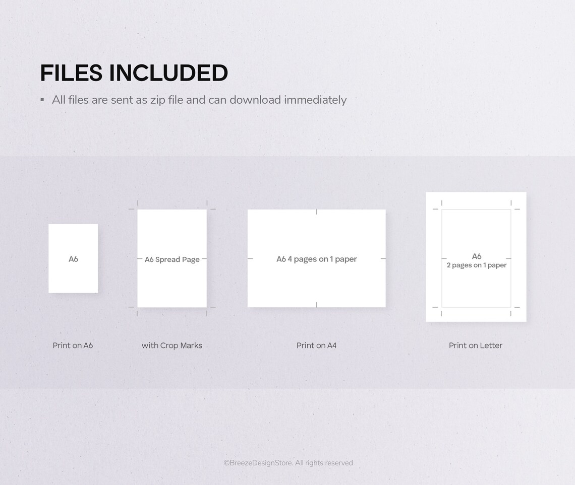 Dotted Note Paper Printable A6 Dotted Paper, Dotted Notes, Writing ...