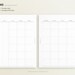 Undated Monthly Planner Printable A5 Monthly Printable, Month on Two ...