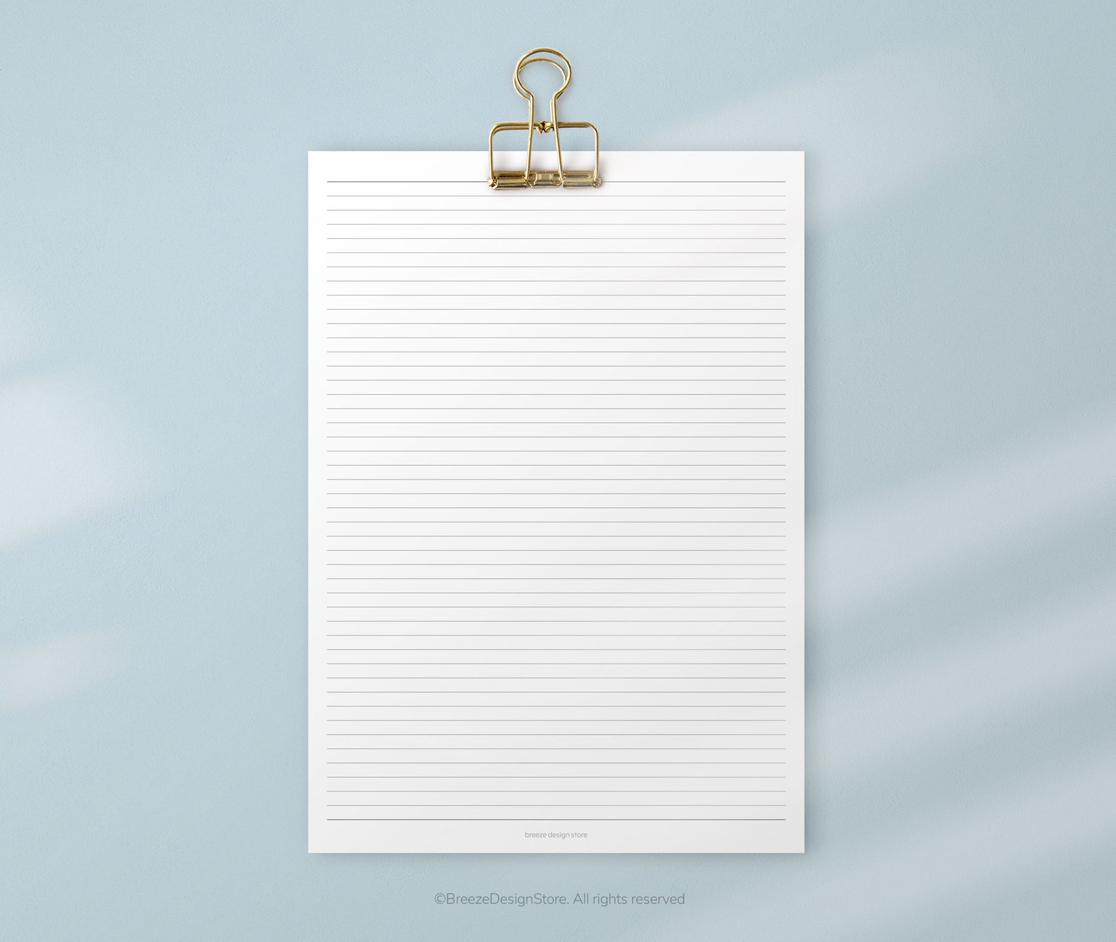 Lined Note Paper Printable | A4 & Letter Lined Paper, Lined Notes ...