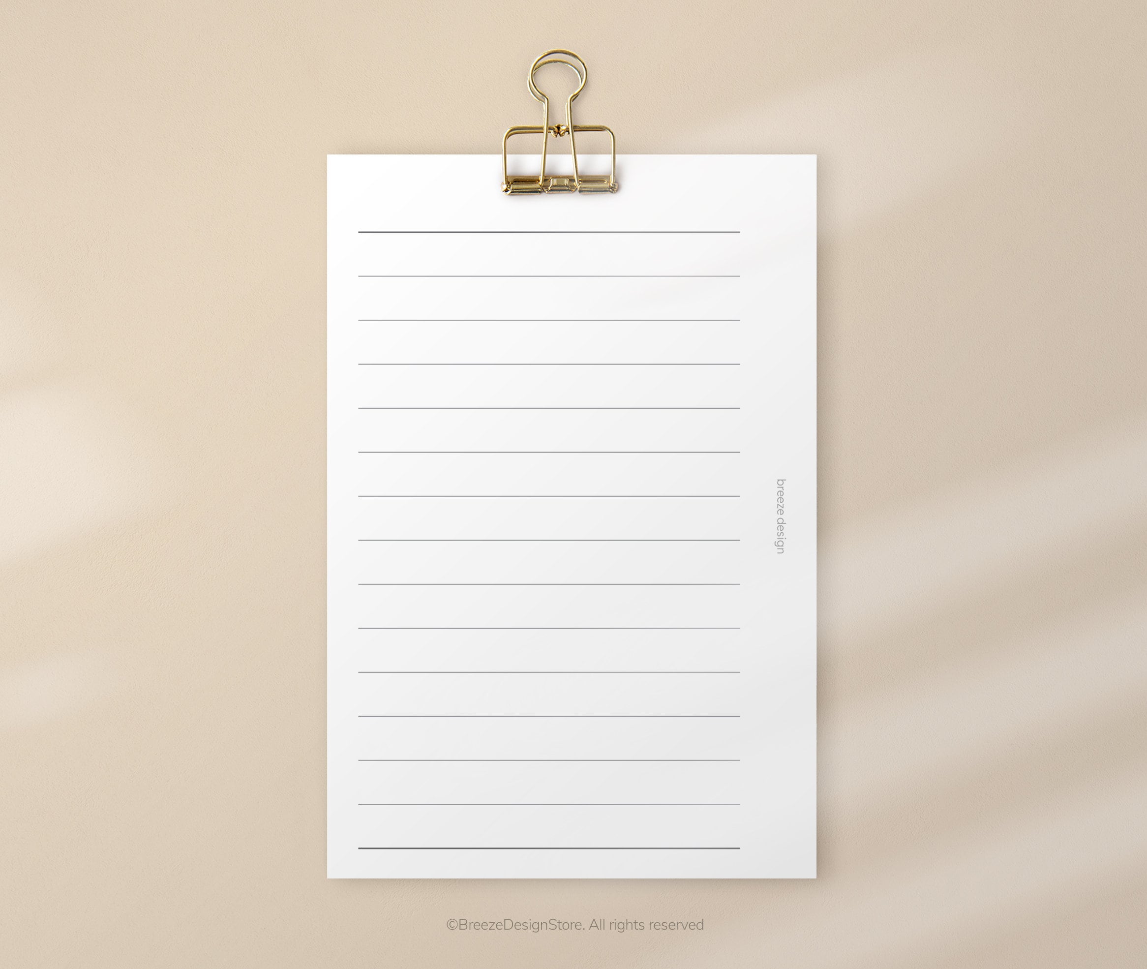 Lined Note Paper Printable | Pocket Lined Paper, Lined Notes, Writing ...