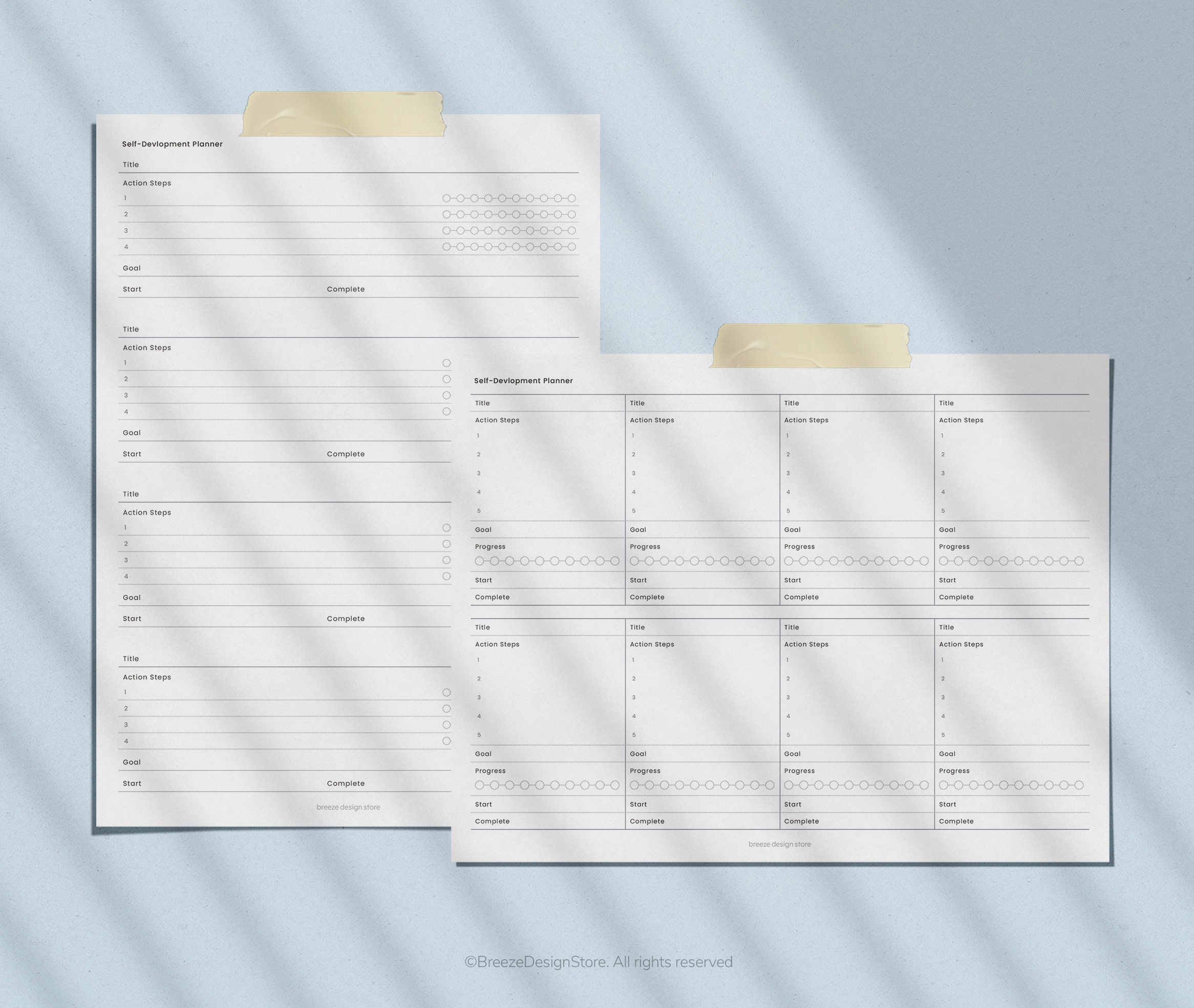 Self-development Planner Printable A4&letter Self-development Planner ...