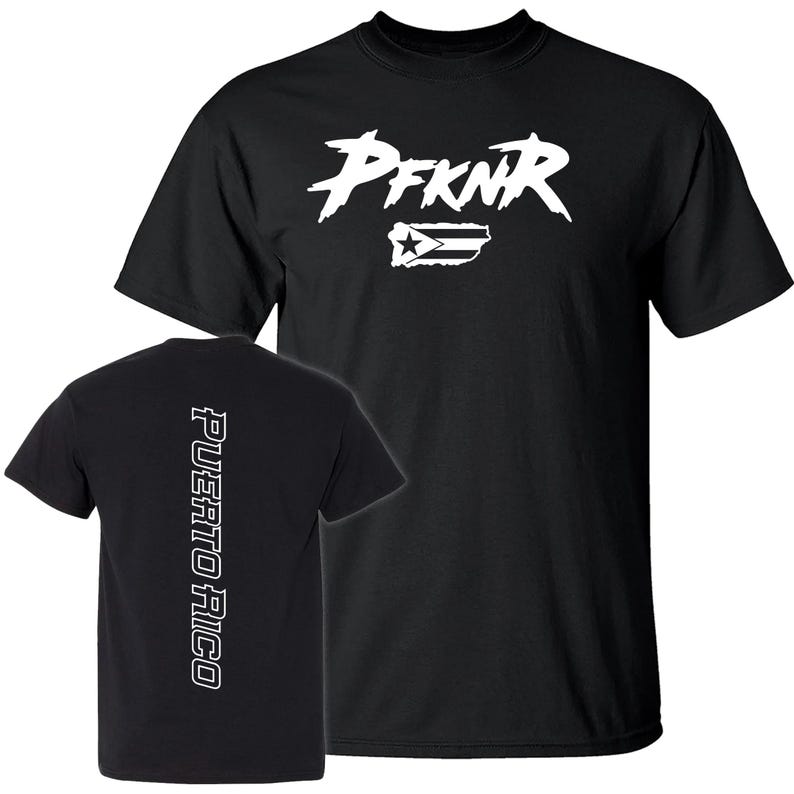 Puerto Rico, Flag, Pfknr, Boricua, Black T-shirt - Etsy