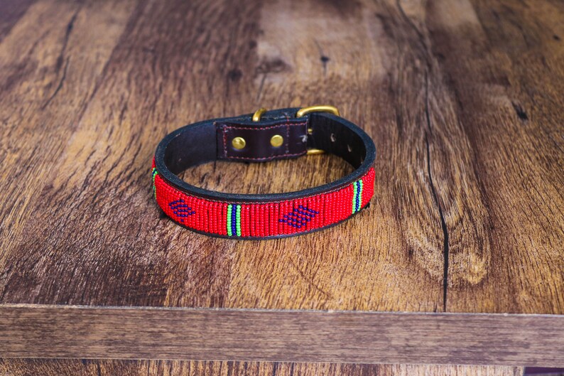 African Beaded Collar Handmade Dog Collar Maasai Collar - Etsy