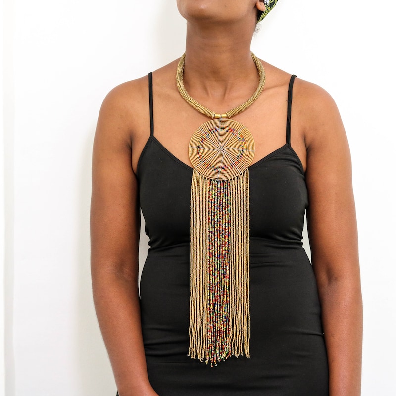 Fringe Necklace - Etsy