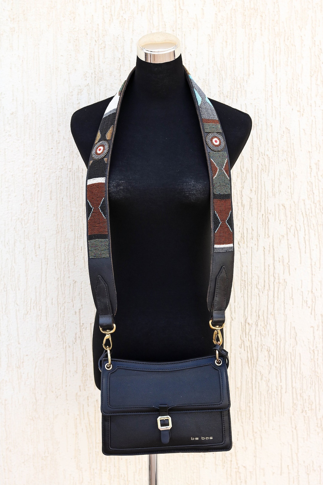 African Beaded Purse Strap, Maasai Beaded Strap, Crossbody Bag Strap ...