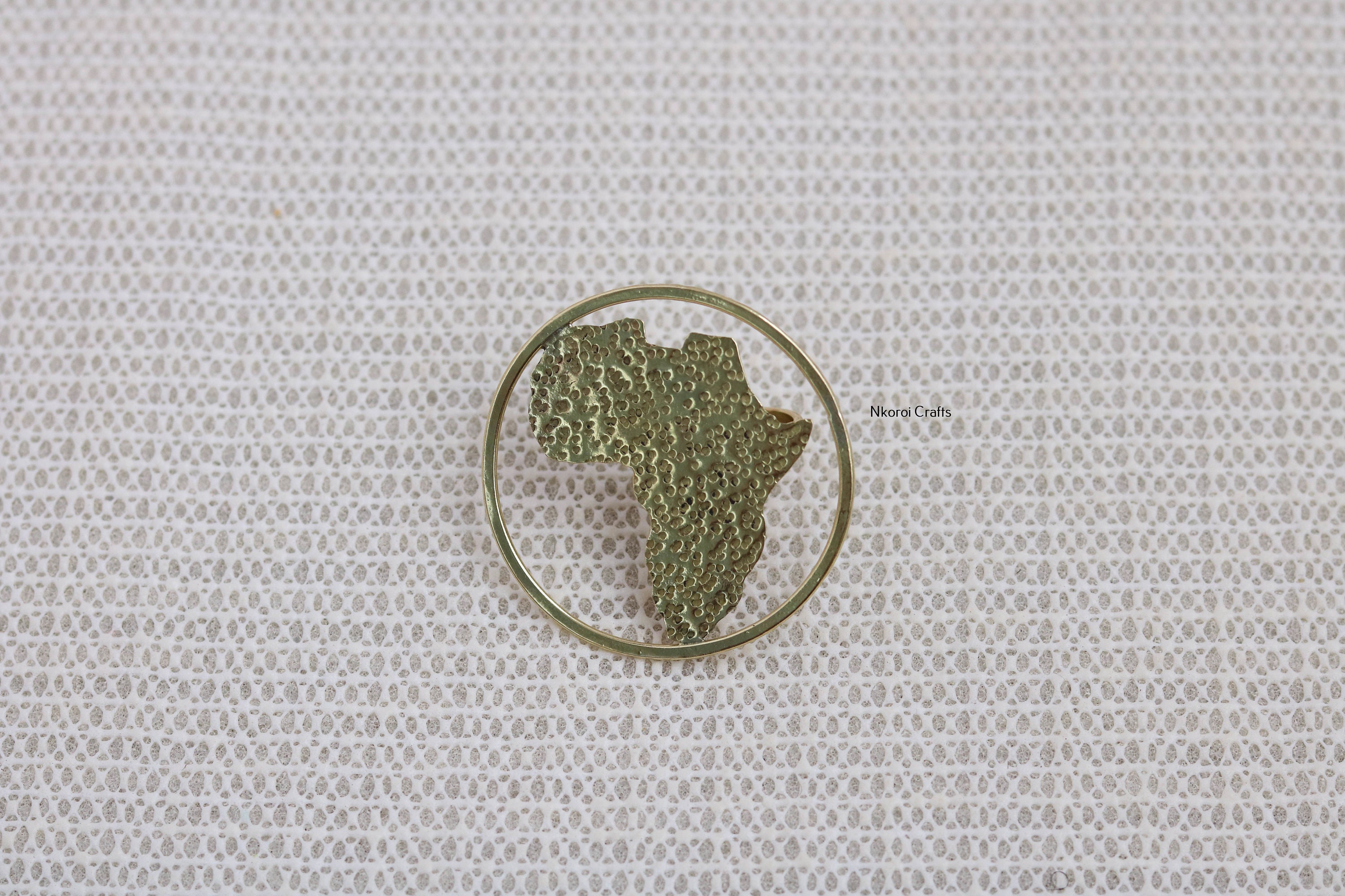 African Map Brass Ring African Brass Jewelry Metal Rings - Etsy
