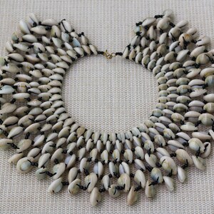 African Cowrie Shell Necklace, Sea Shell Necklace, African Beaded ...