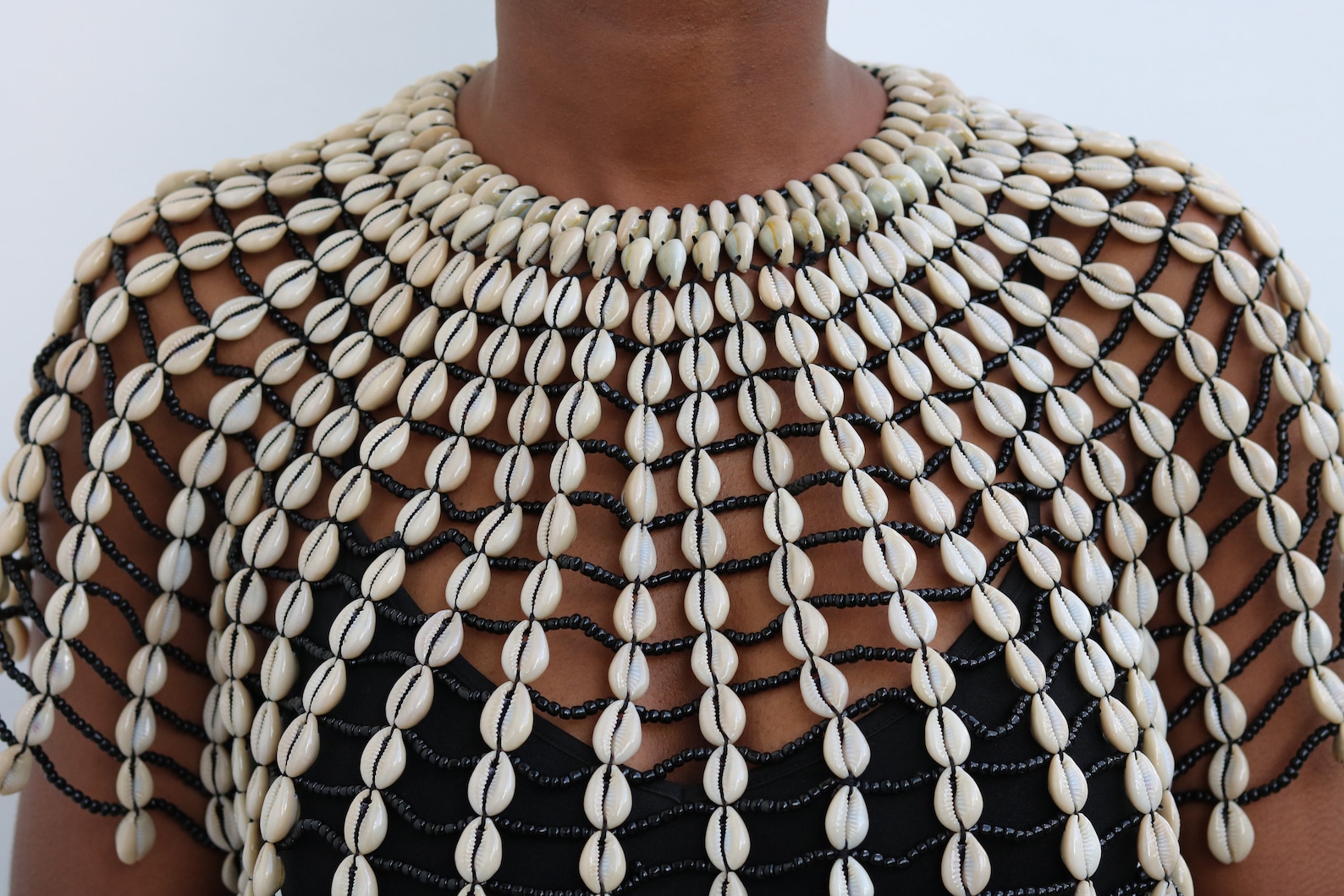 African Cowrie Necklace, Sea Shell Necklace, African Beaded Necklace ...