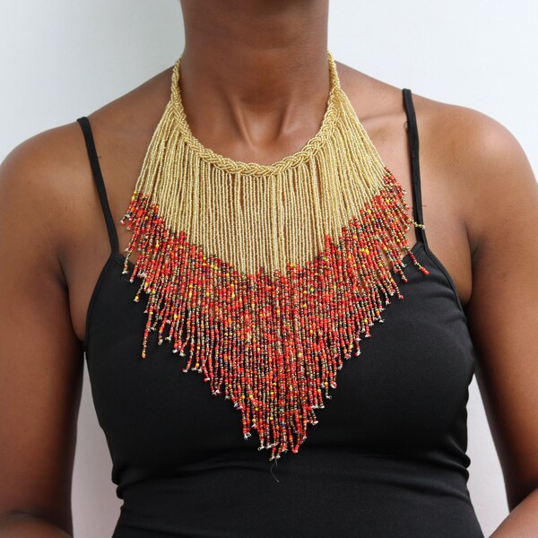 Fringe Necklace - Etsy