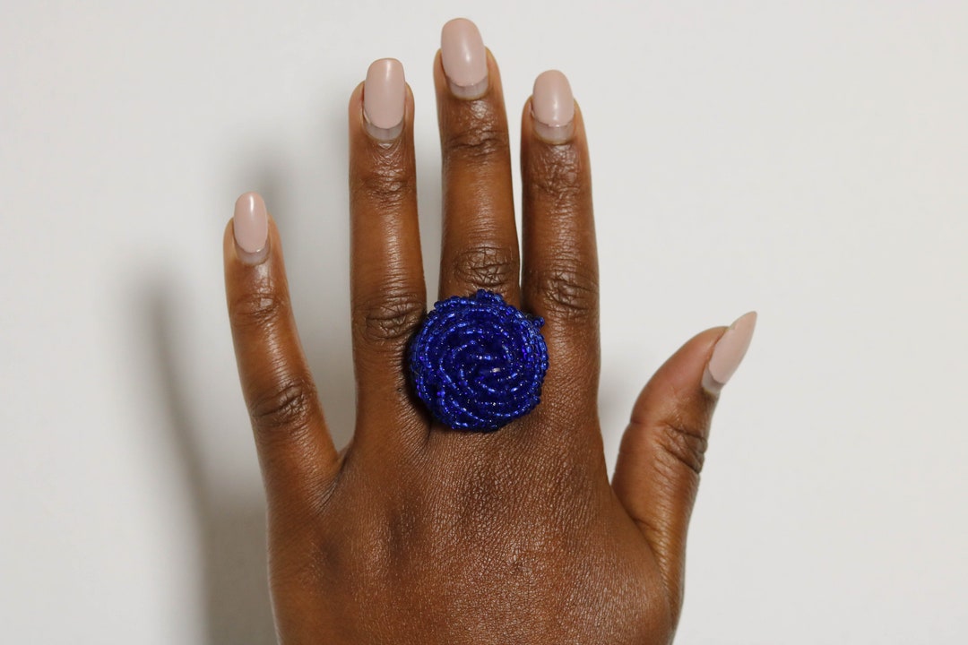 African Beaded Ring, African Beaded Jewelry, Maasai Beaded Rings ...