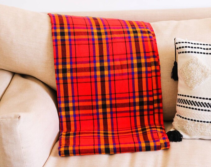 African Maasai Blanket Maasai Fabrics Kenyan Kikoy - Etsy