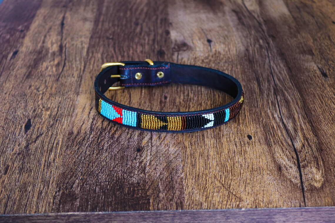 Beaded Dog Collar African Collar Handmade Collar Maasai - Etsy