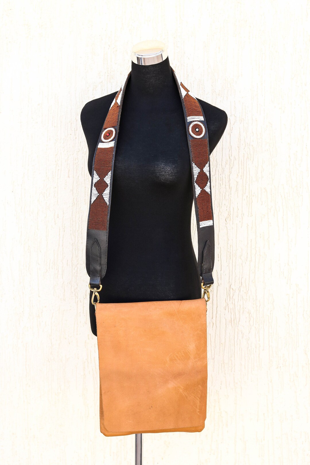 African Beaded Purse Strap, Maasai Beaded Strap, Crossbody Bag Strap ...