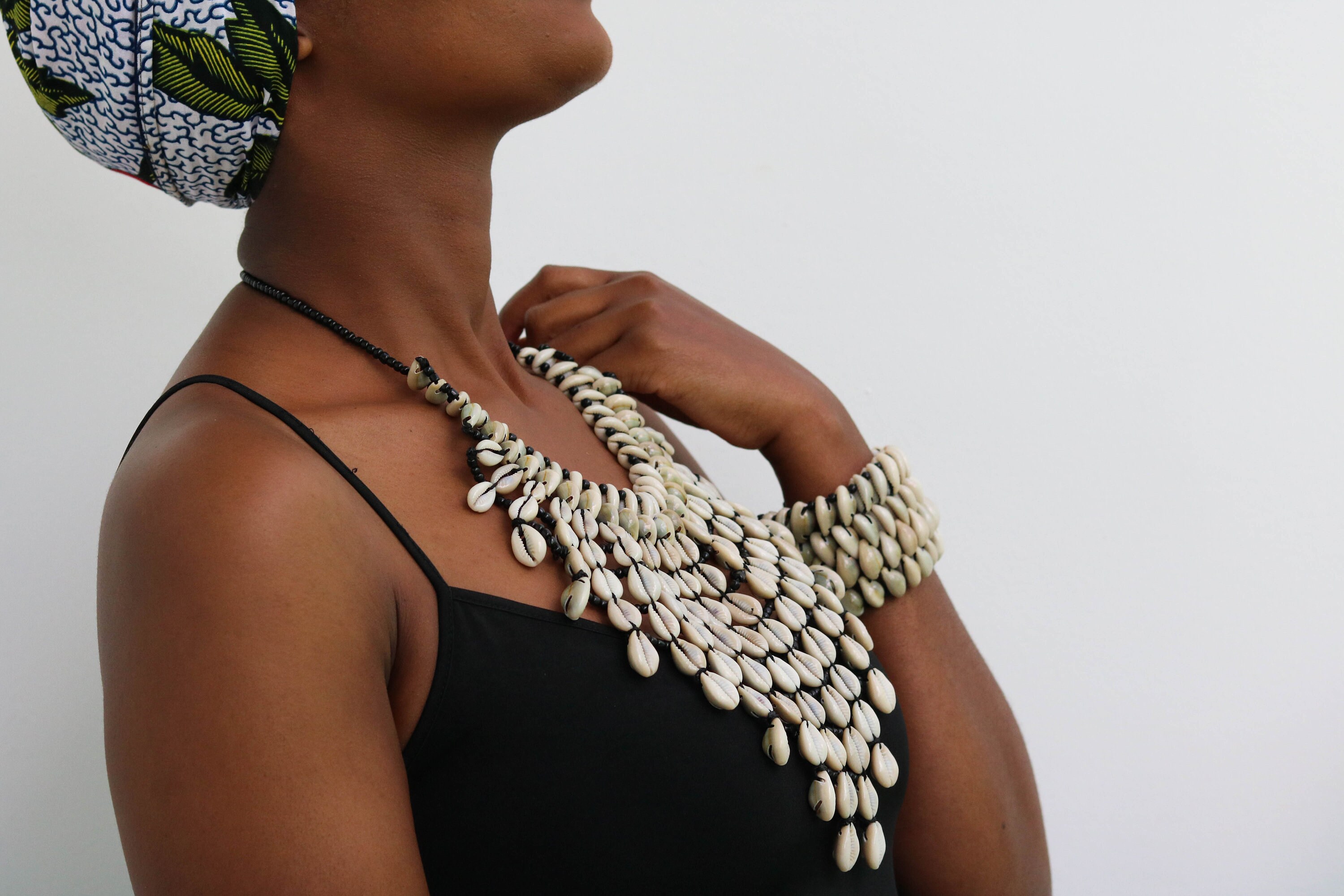 African Cowrie Shell Necklace Sea Shell Necklace African - Etsy