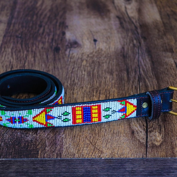 Indian Beaded Belt - Etsy