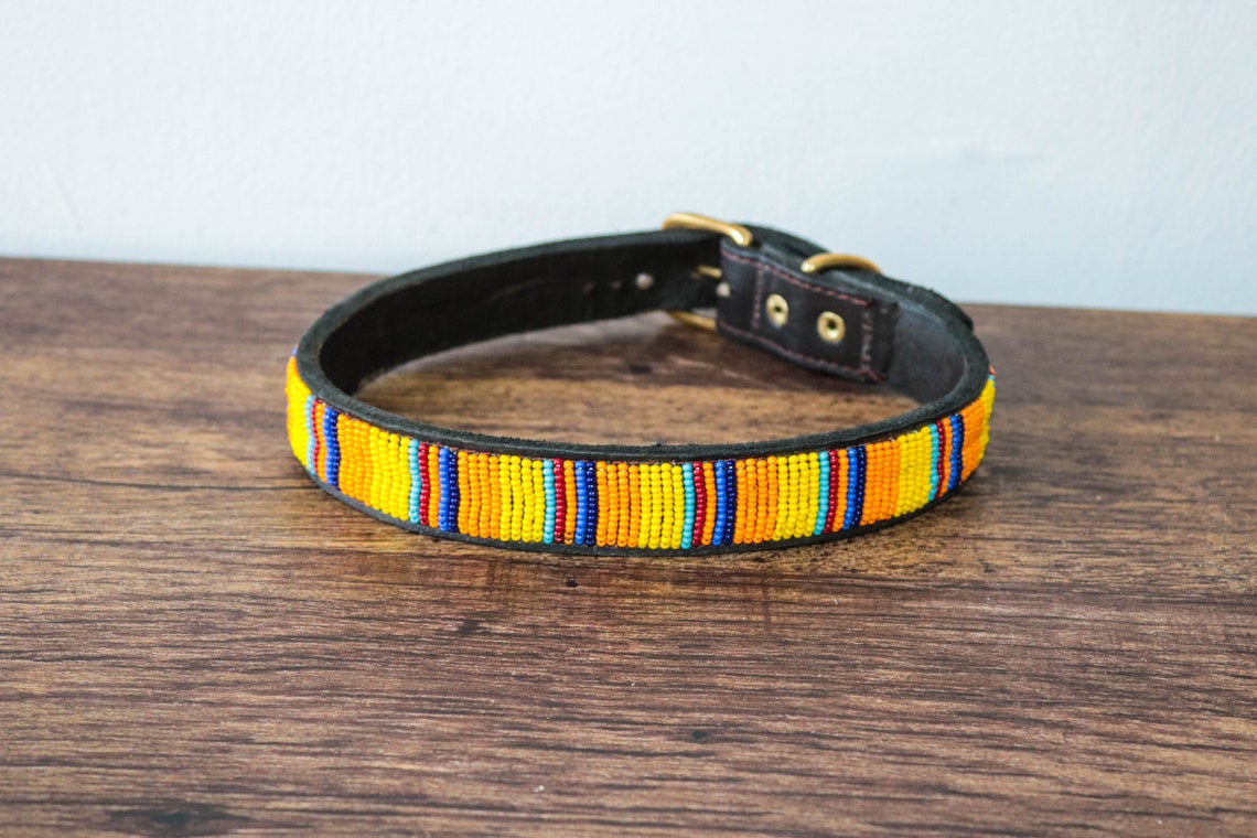 Beaded Dog Collar African Collar Handmade Collar Maasai | Etsy