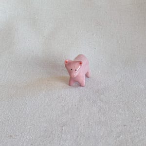 Handmade Ceramic Pig Figurine | Stoneware Animal Decor | Miniature Pig ...