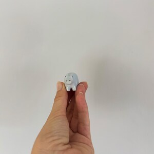 Miniature Ceramic Blue Hippopotamus | Handmade Stoneware Animal ...