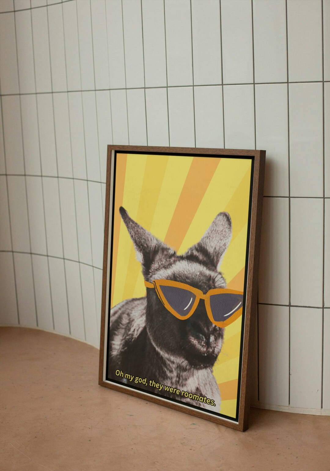 And They Were Roommates Funny Meme Wall Print | Digital Download | Cute ...