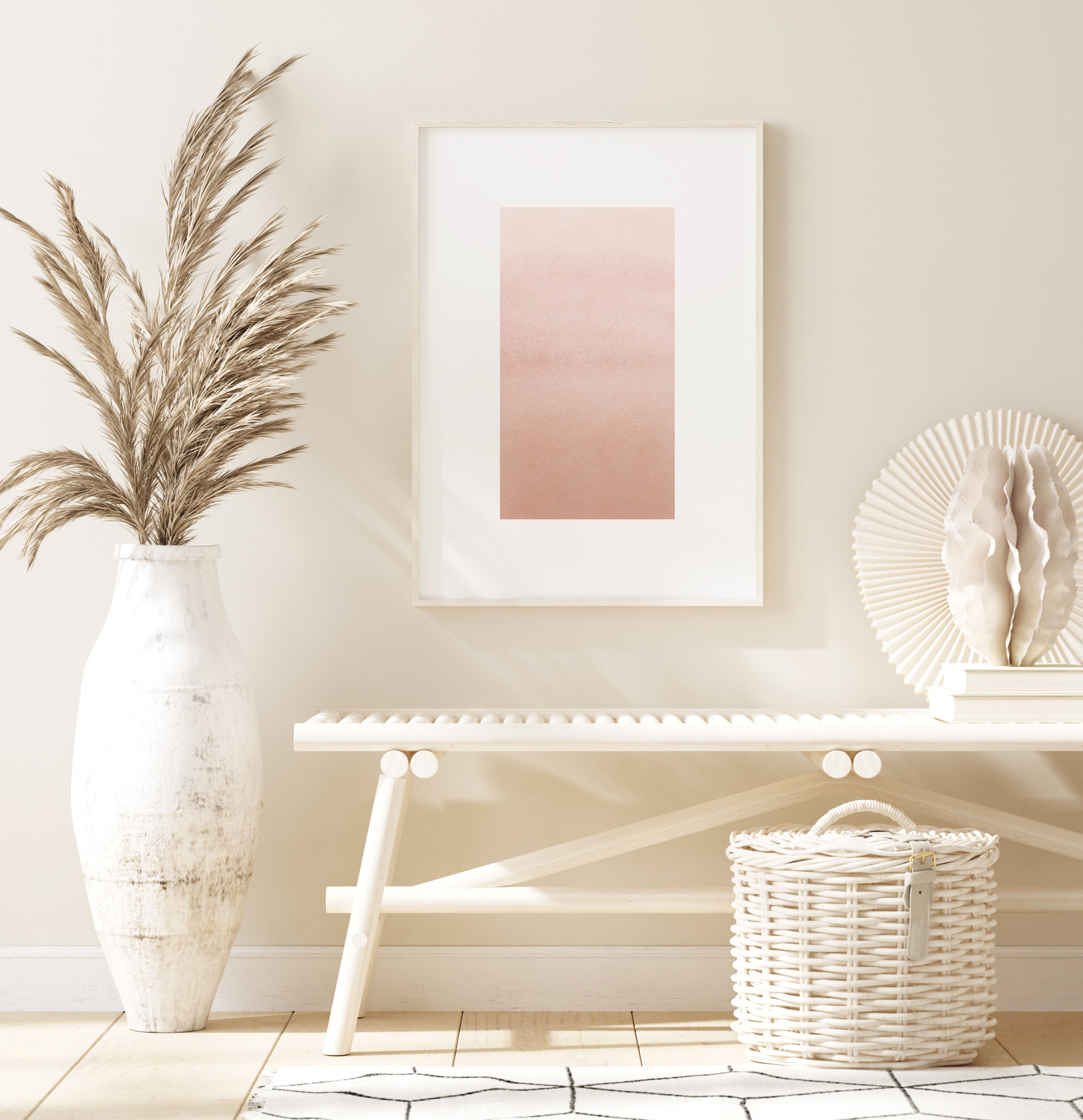 Watercolor Pastel Peach Color Art Printable Prints Wall Art - Etsy UK