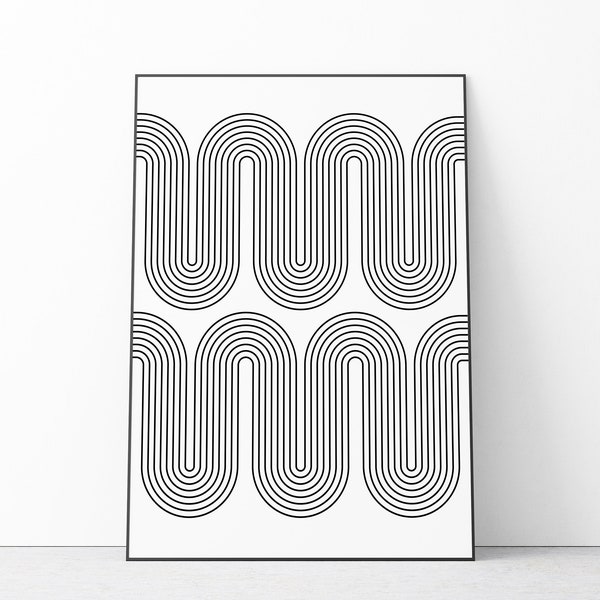 Curve Line Art - Etsy