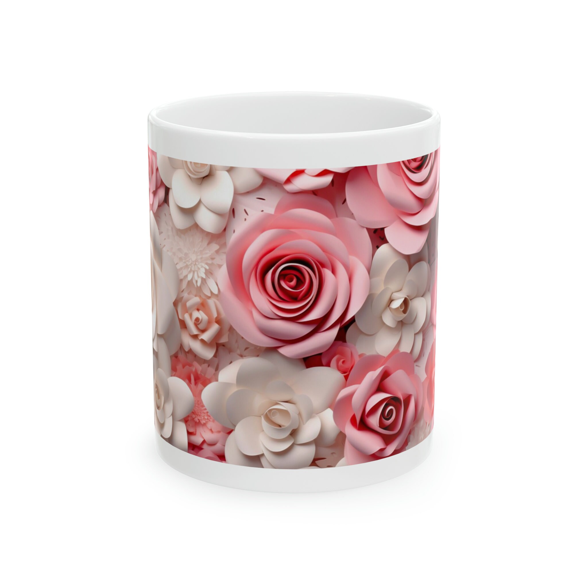 Floral Wrapped Coffee Mug, Ceramic Mug 11oz. Great Gift Idea for ...