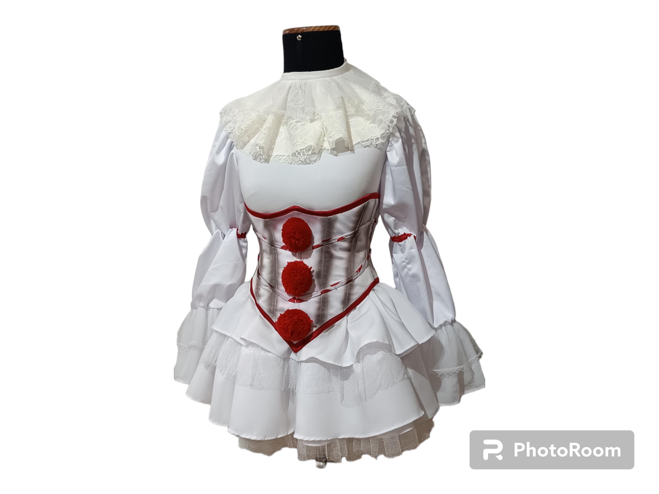Cosplay Pennywise It Female Version Custom Made Halloween Dress - Etsy