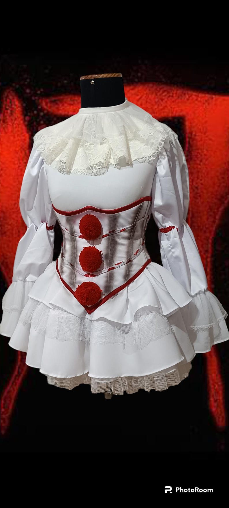 Cosplay Pennywise It Female Version Custom Made Halloween Dress - Etsy