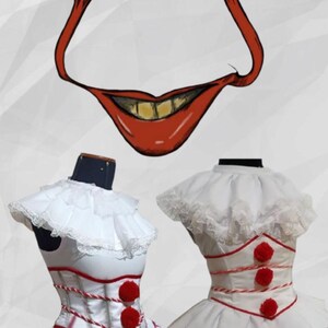 Cosplay Pennywise It Female Version Custom Made Halloween Dress - Etsy