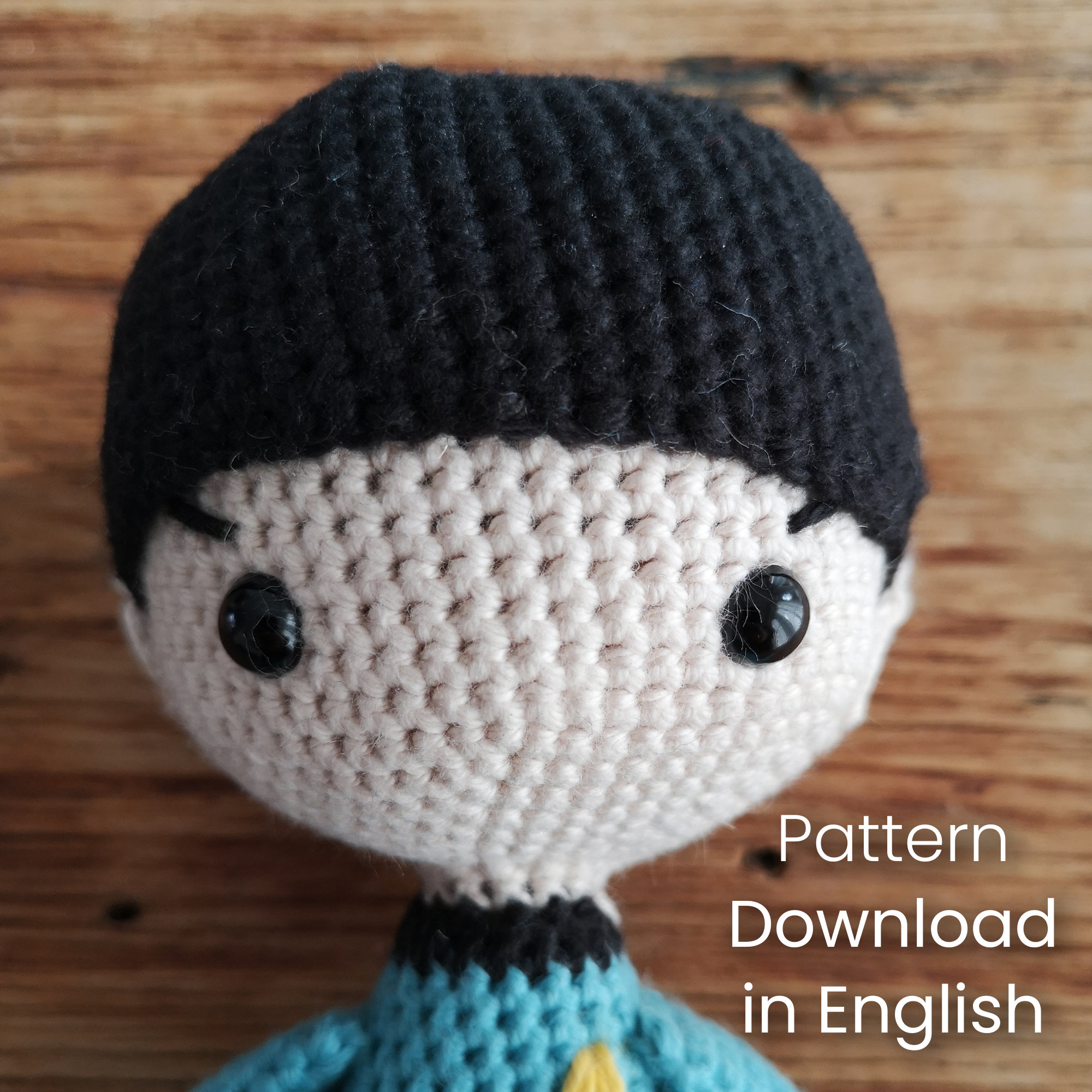 Mr Spock Star Trek Amigurumi Doll Crochet PATTERN Download | Etsy