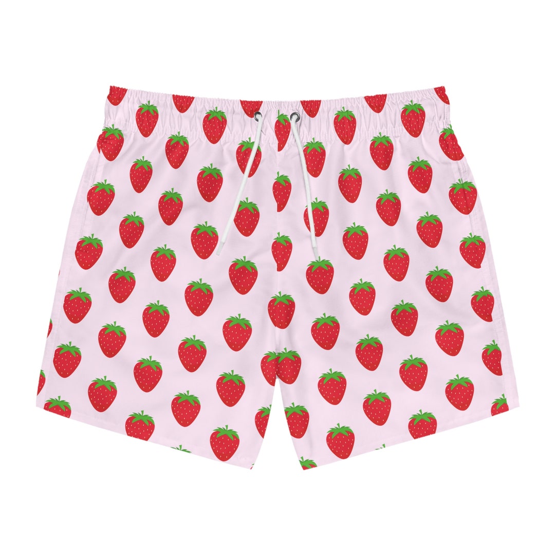 Strawberry Swim Trunks Matching Bikini Available - Etsy