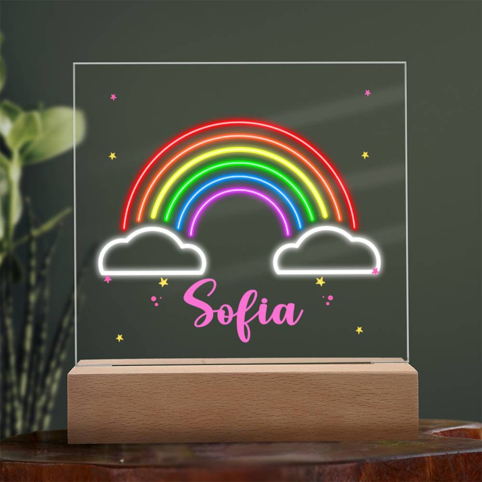 Acrylic Sign for Daughter, LED Rainbow Sign, LED Acrylic Rainbow ...