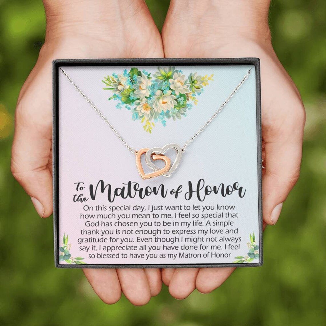 Matron of Honor Gift Necklace,matron of Honor Proposal,wedding Gift for ...